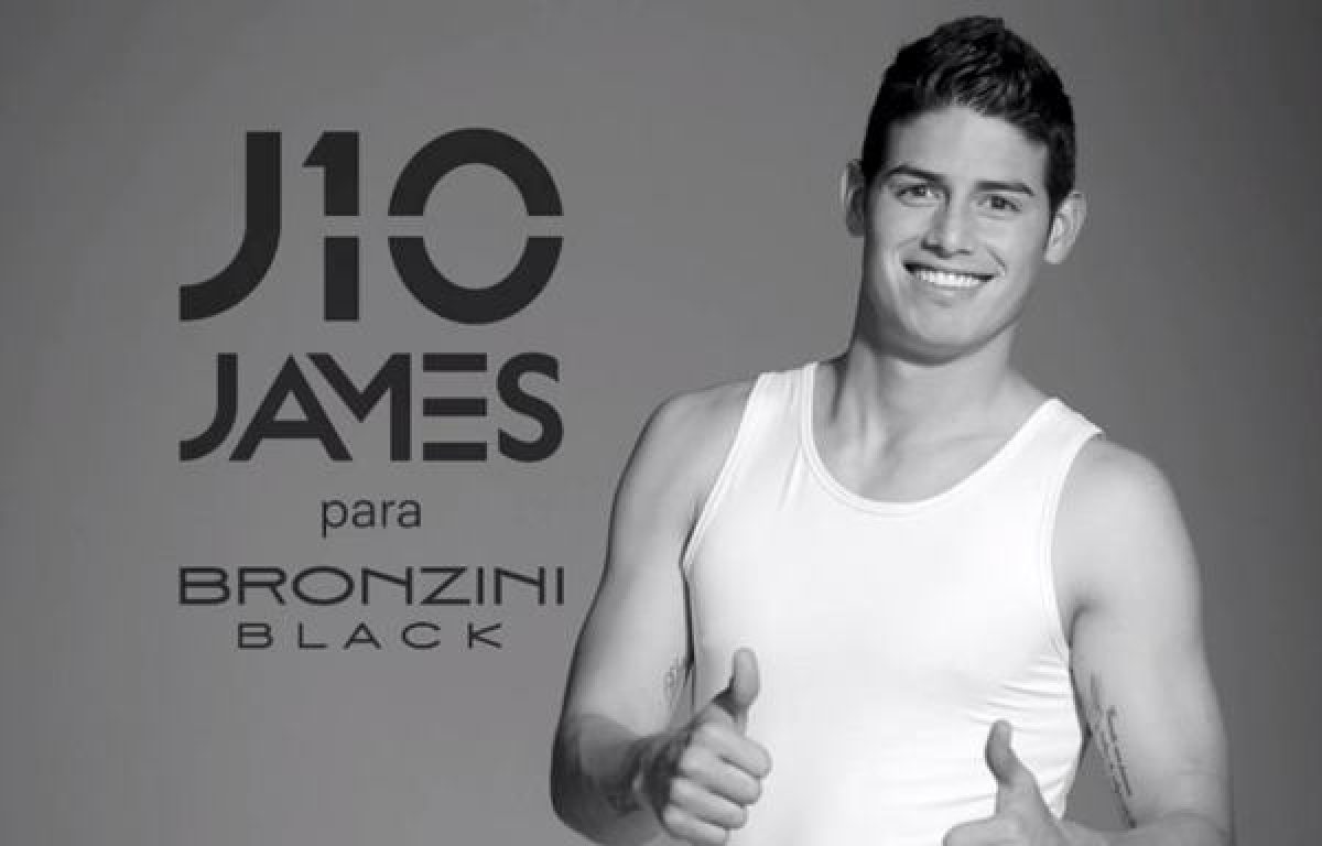 James Rodríguez muestra su faceta de modelo