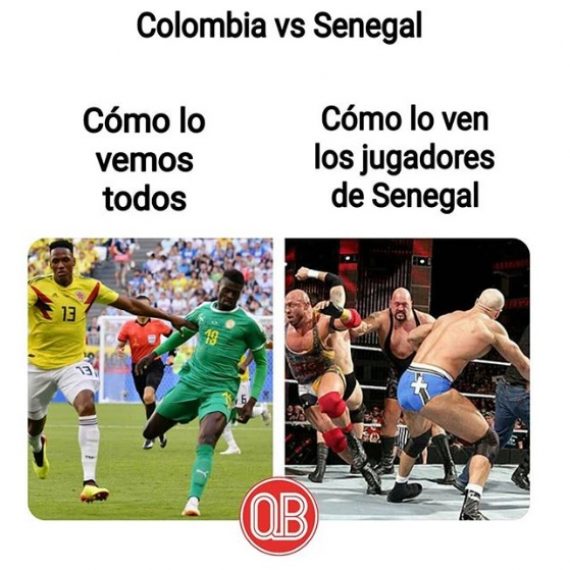 Los memes del encuentro entre Colombia y Senegal - Candela