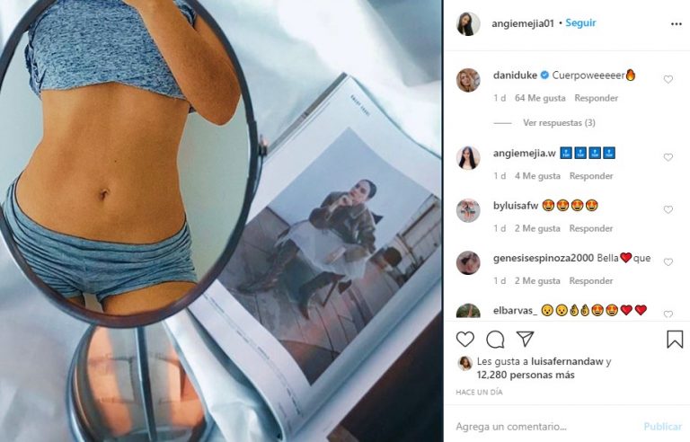 Hermana de Luisa Fernanda W lució su figura con diminuta ropa