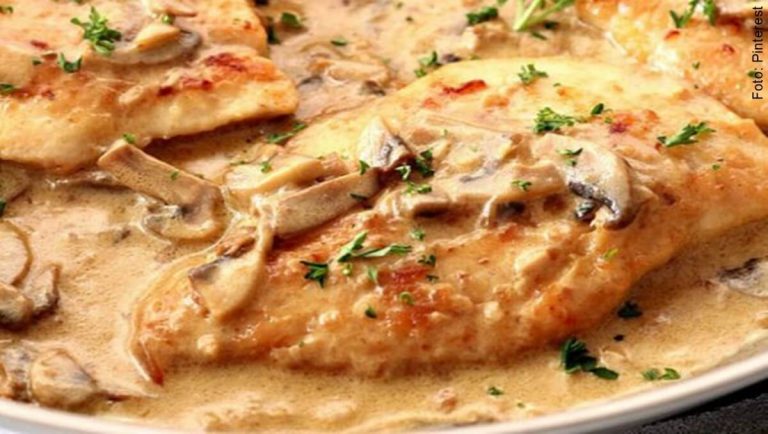 Receta de pollo con champiñones, ¡para chuparse los dedos!