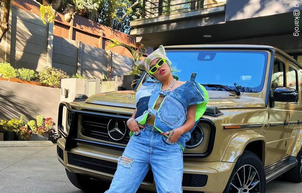 El transparente vestido de Karol G que dejó boquiabierto a más de uno