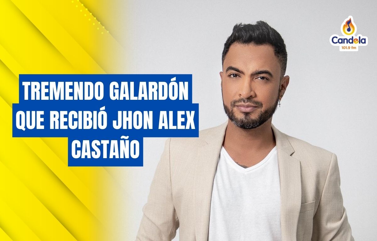 Jhon Alex Castaño fue condecorado por su labor social. ¡Felicidades!