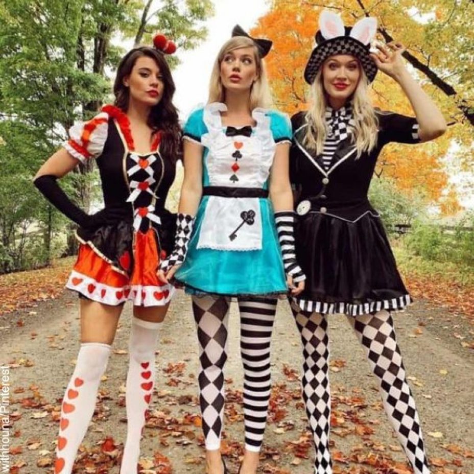 Disfraces para 3 amigas. ¡Halloween será su día para brillar!