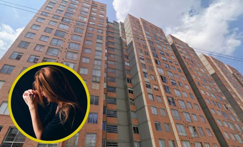Habló la mamá de la niña que cayó de décimo piso en edificio de Bogotá