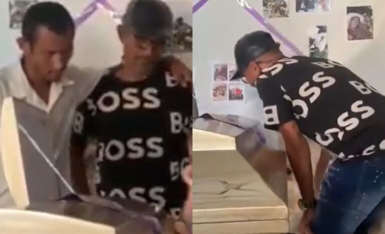 "Lo van a despertar": Niña pide silencio en el velorio de su papá - Candela